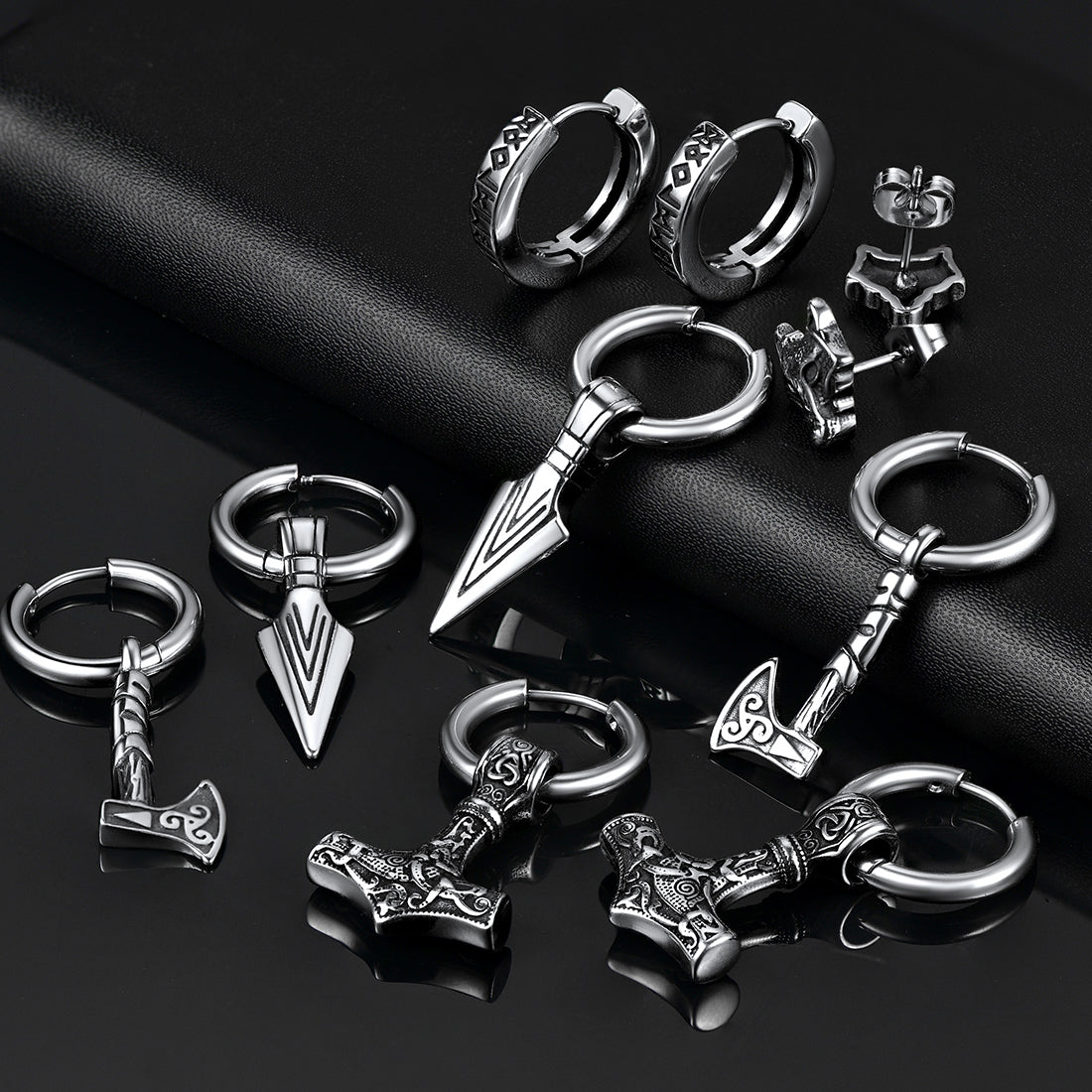 Viking Earrings | Thor, Wolf & Celtic Symbols – FaithHeart Jewelry