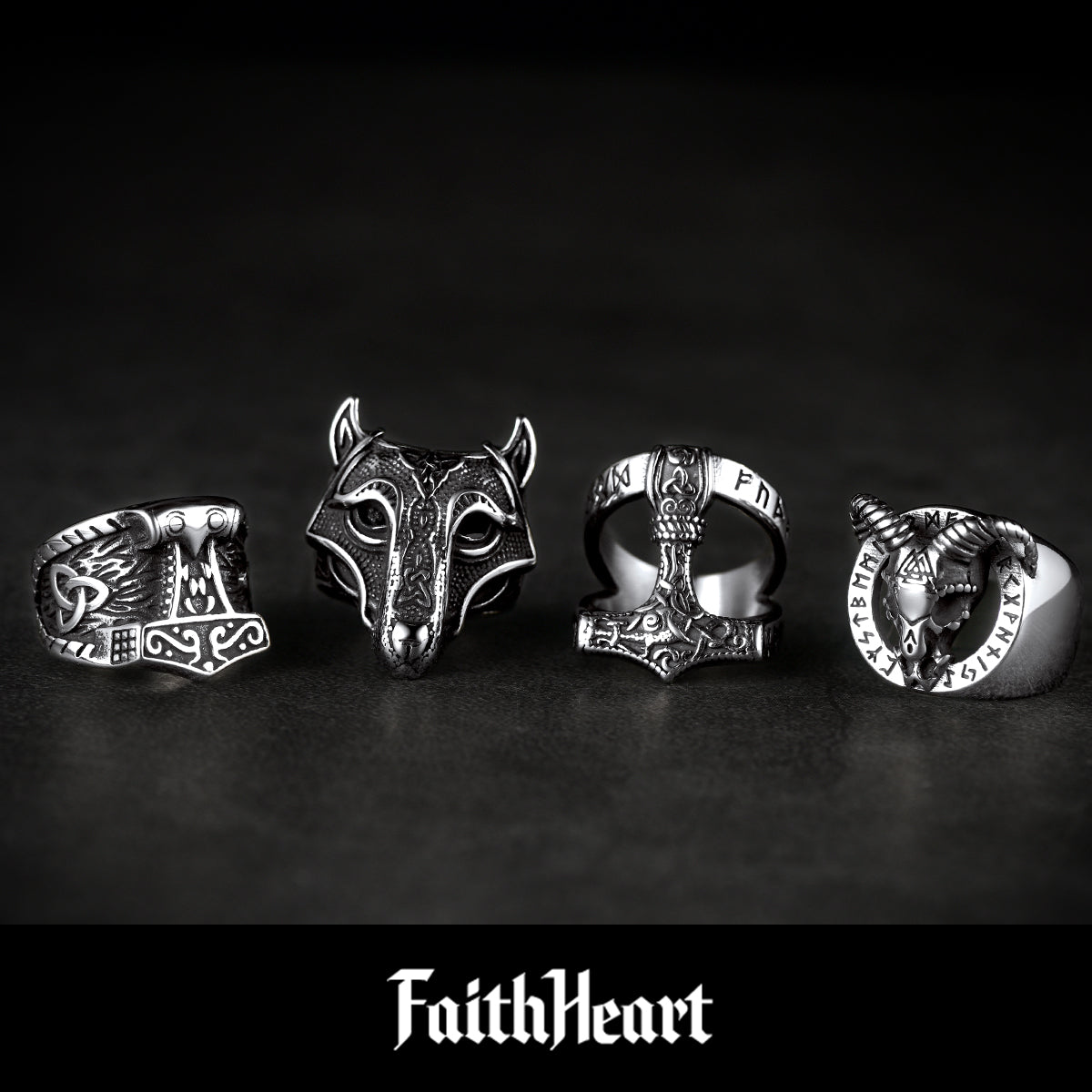 Viking Rings for Men | Norse Mythology Jewelry – FaithHeart Jewelry