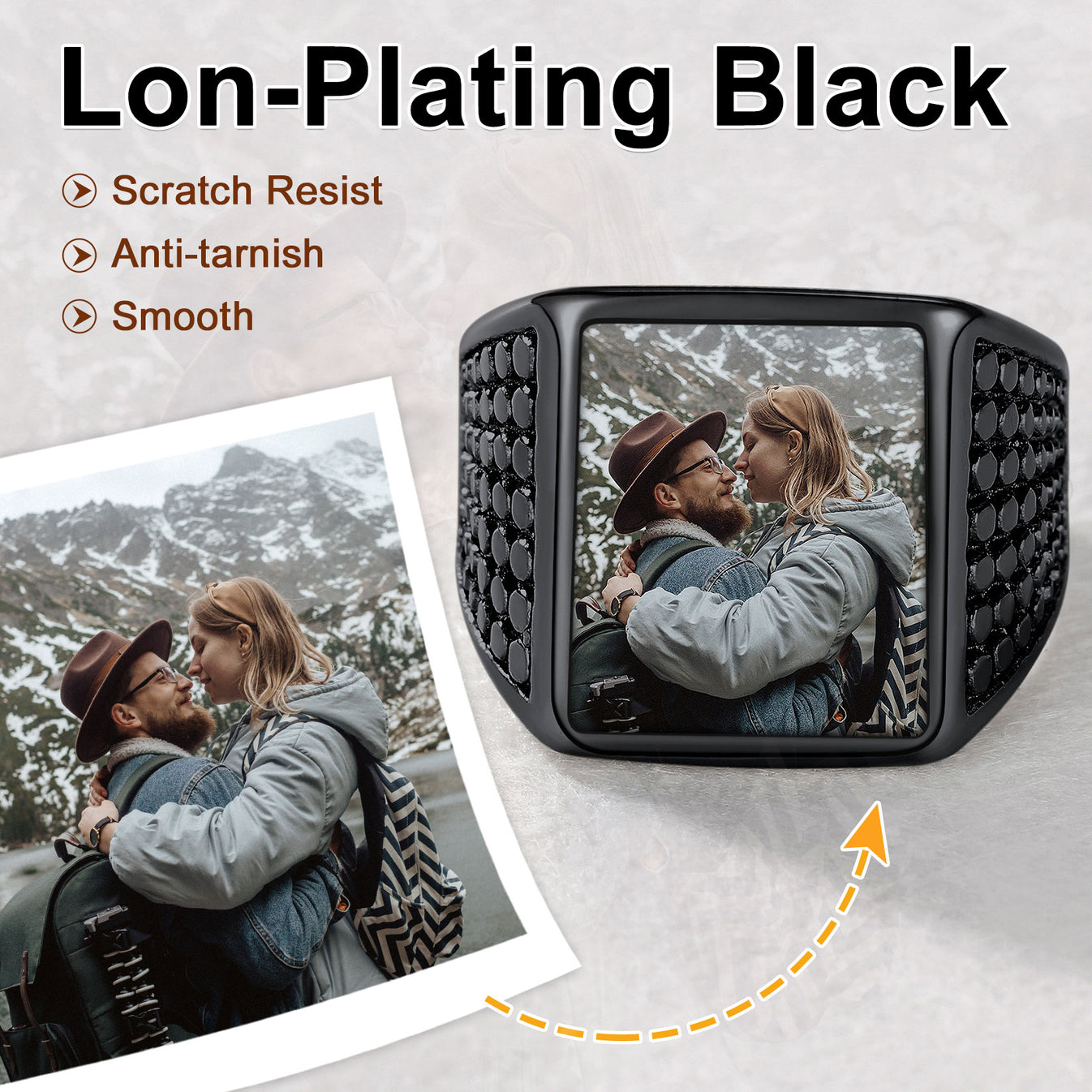 Men's Custom Photo Ring | Engraved Signet – FaithHeart Jewelry