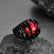 Gothic Dragon Teeth Red Evil Eyes Ring – FaithHeart Jewelry