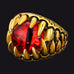 Gothic Dragon Teeth Red Evil Eyes Ring for Men – FaithHeart Jewelry