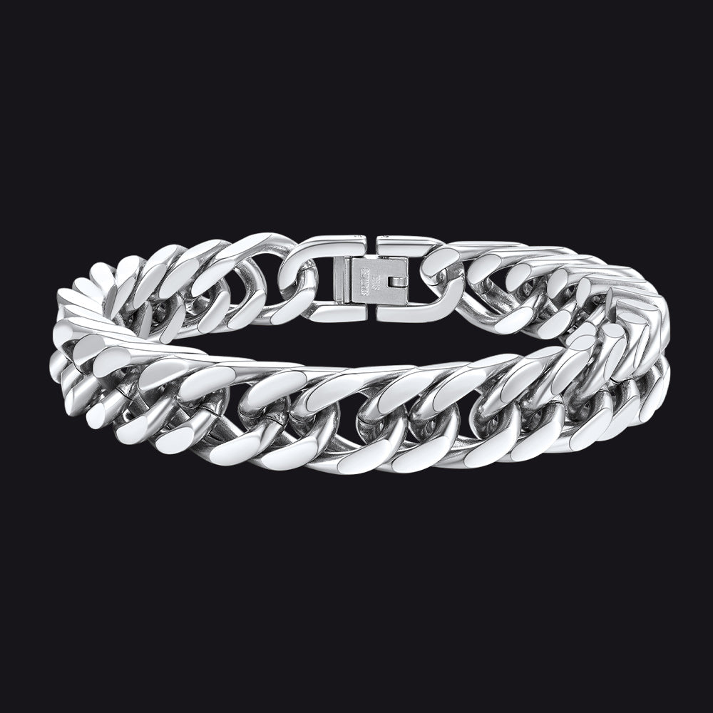 Chain Link Cuban Link Bracelet For Men – FaithHeart Jewelry
