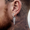 Norse Viking Runes Spike Dangle Earrings For Men Women – FaithHeart Jewelry