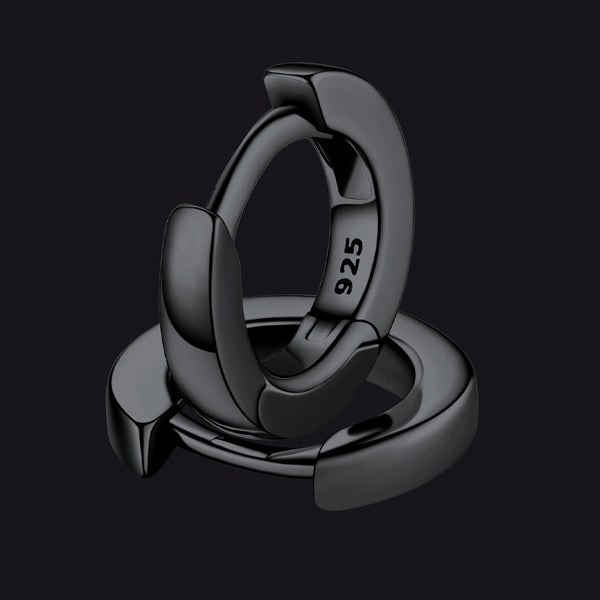 Sterling Silver Hoop Earrings for Men & Women – FaithHeart Jewelry