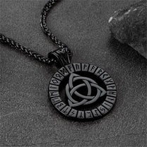 Viking Celtic Knot Rune Necklace Norse Necklace for Men with Chain 22 ...
